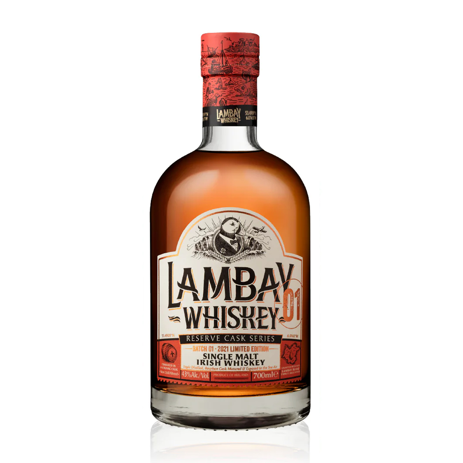 Lambay Single Malt (สีแดง) (70 cl.)
